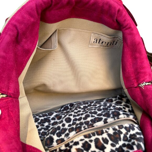 Atenti | Bags | Atenti Betty Doctor Handbag Maroon Velvet On Tan Usa ...